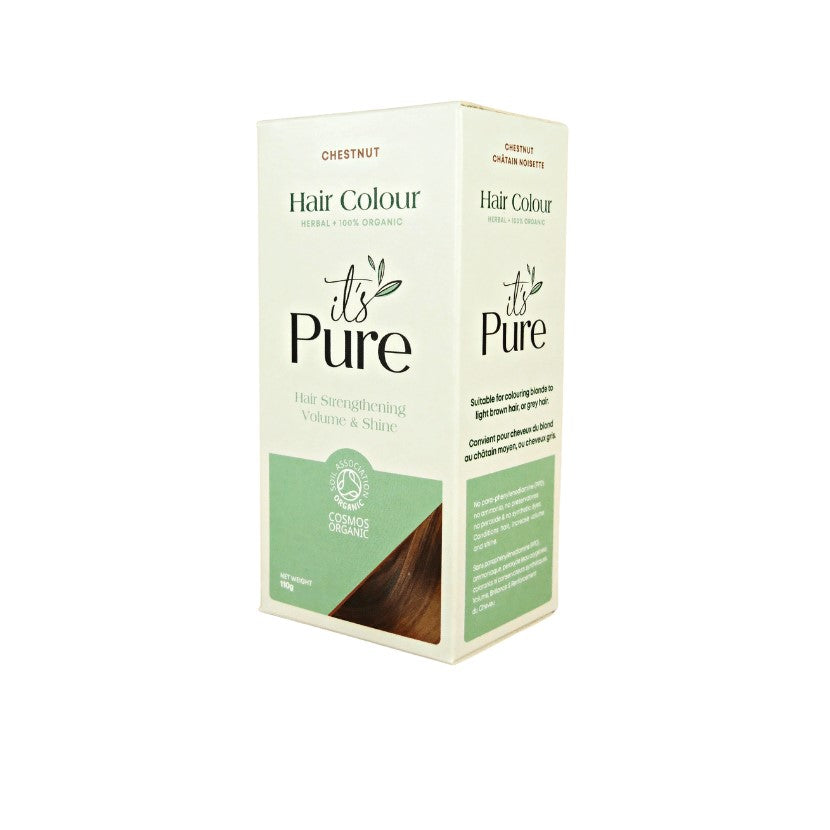 Chestnut Hair Dye | Chestnut Brown Hair Dye - Organic – It's Pure